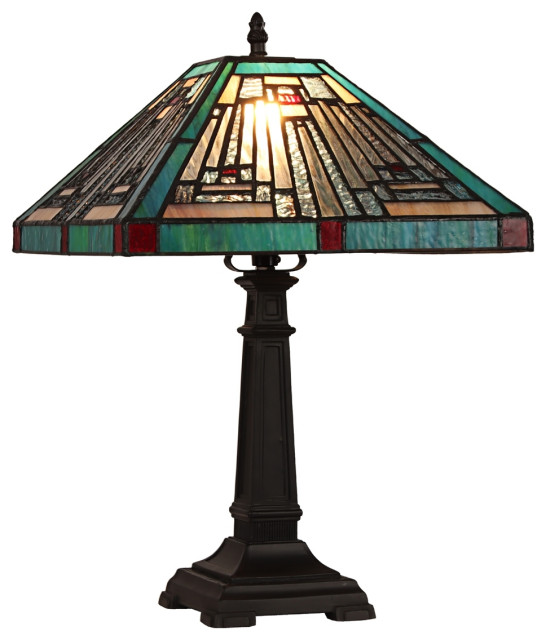 CHLOE Lighting CH3T359BM12-TL1 INNES Mission Bronze 1 Light Table Lamp ...