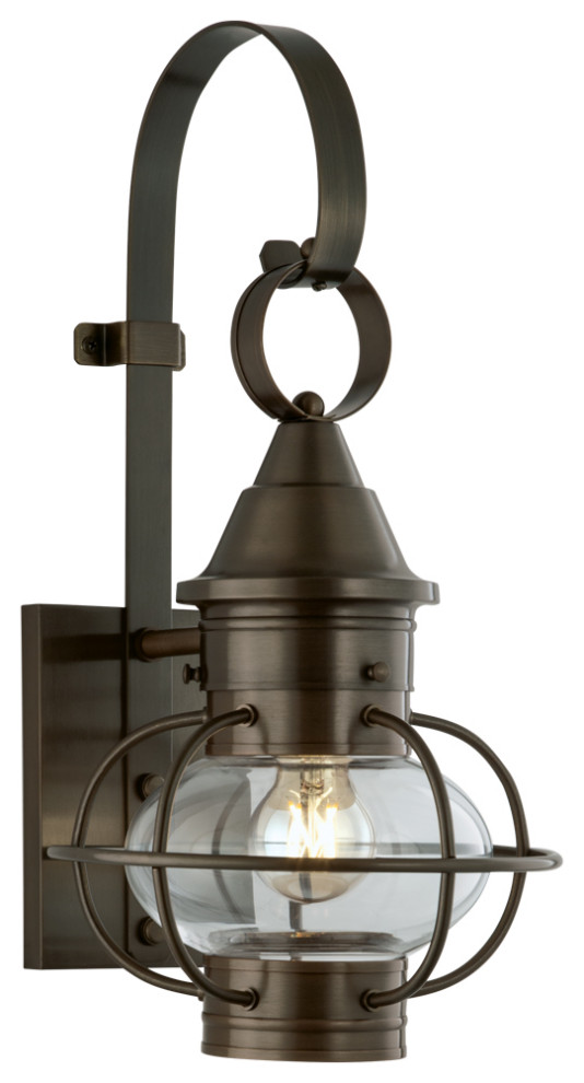 Vidalia Onion Small 1 Light Outdoor Sconce (1613-SI-CL) - Beach Style ...