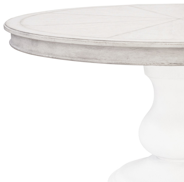 Higgins Street Round Dinning Table With an Urn Shaped Pedestal Base ...