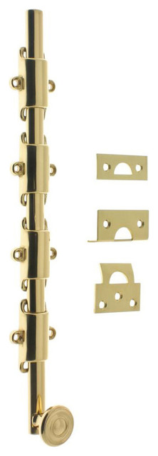 Genuine Solid Brass 36" Heavy Duty Surface Bolt - Contemporary - Door Locks - by idh by St ...