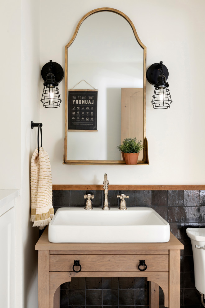 Modern Farmhouse - Farmhouse - Powder Room - Minneapolis - by Frontier ...