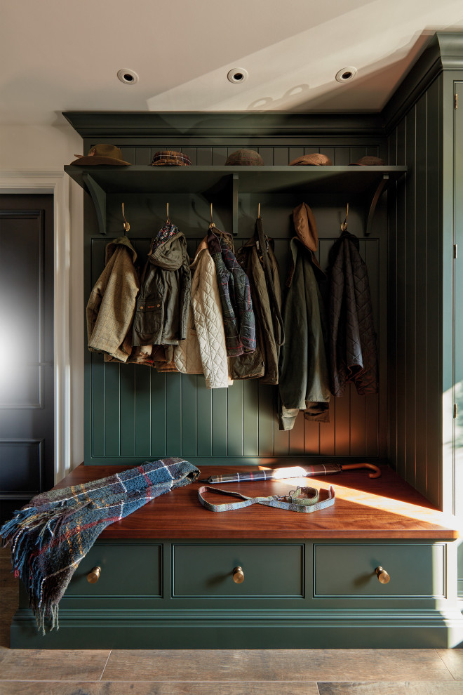 Dark Green Boot Room - Traditional - Utility Room - Other - by Tom ...