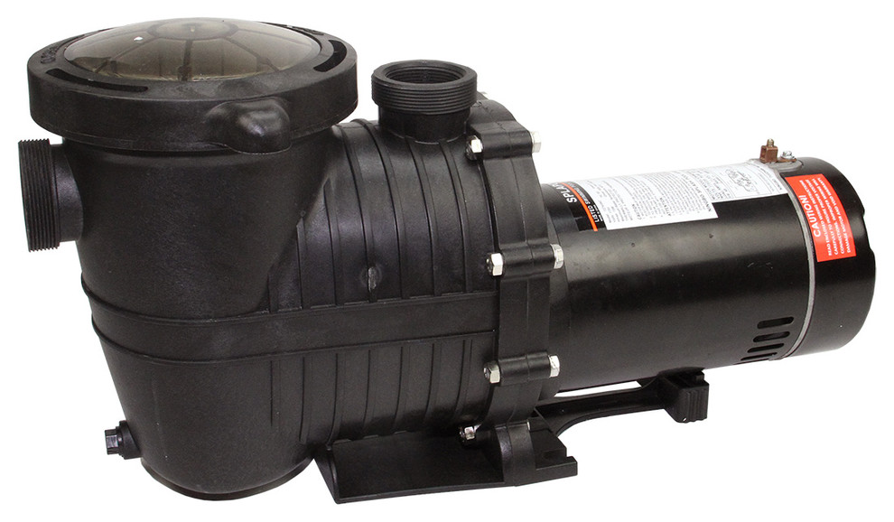 9.7 Amp in Ground Self-Priming Swimming Pool and Spa Pump System 1 HP ...