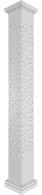 Craftsman Classic Square Non-Tapered Bondi Fretwork Column, 8"Wx8'H, 12 ...