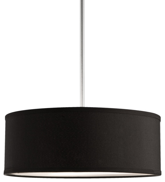 Gregory 3-Lamp Pendant, Brushed Nickel, 15.375"Dx6"H, 15.375"Dx6"H ...