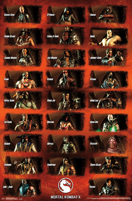 Mortal Kombat X Group Poster - Contemporary - Prints And Posters - by ...