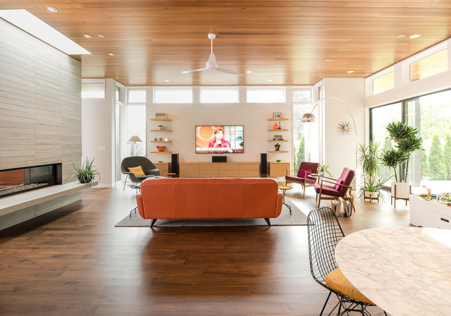 Houzz Tour: Modern Minneapolis Home Balances Openness and Privacy