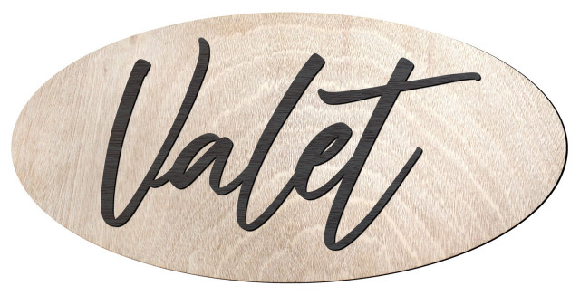 Valet sign Business sign Wooden sign lightweight sign - Contemporary ...