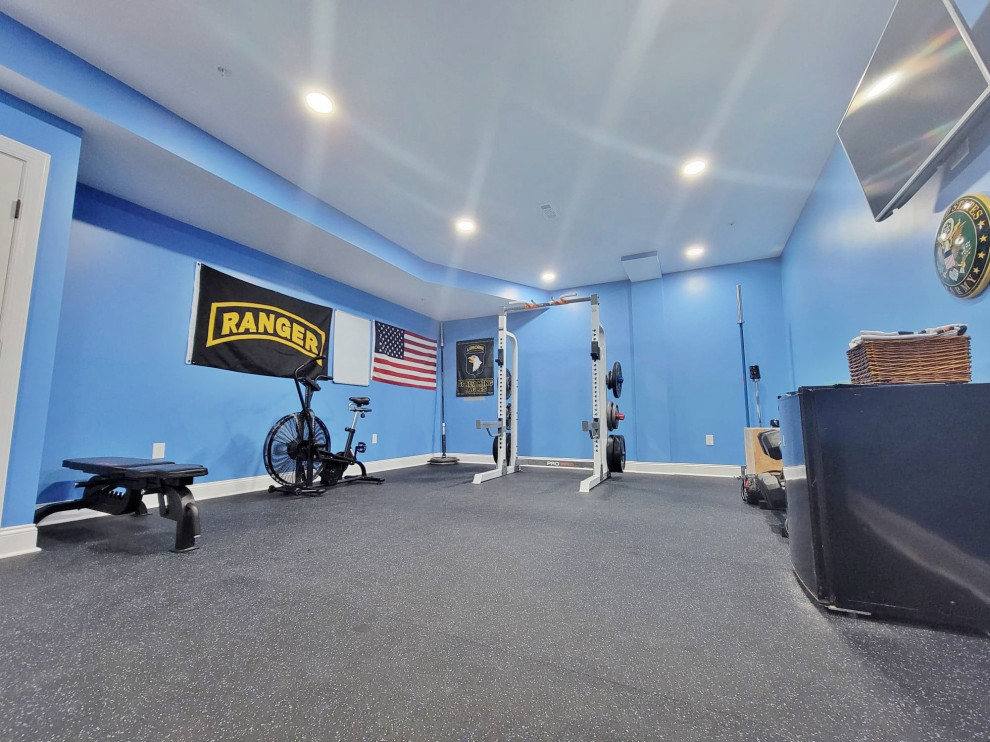 Waldorf, MD Basement Renovation - Modern - Home Gym - DC Metro - by M.A ...