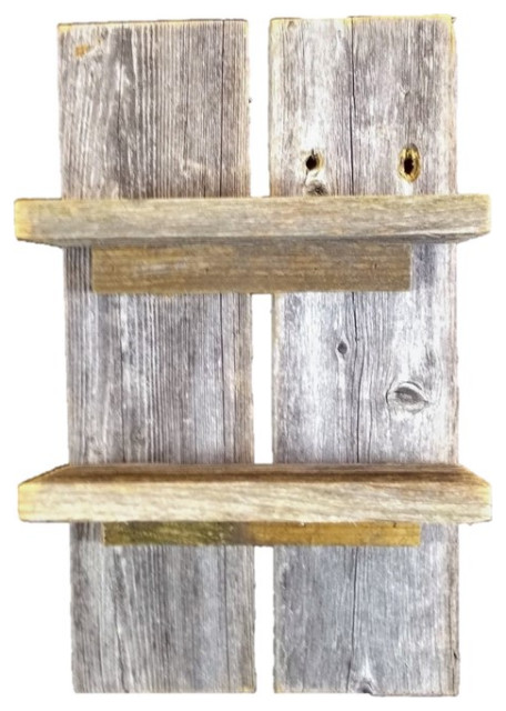 Small Rustic Shelf (12" tall) made from Reclaimed Wood - Farmhouse ...