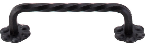 Thin Twist D-Pull With Backplate, 3 15/16" - Mediterranean - Cabinet And Drawer Handle Pulls ...