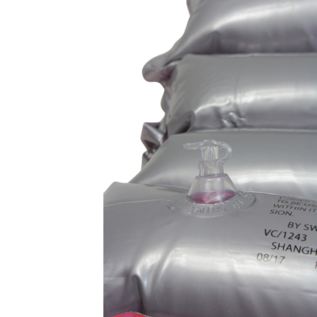 30" Inflatable Transparent Pink With Metallic Silver Surf Rider Pool ...