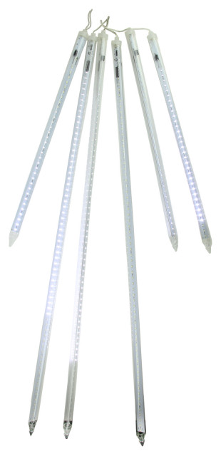Snowfall 2 Sided Tube Set 20" to 39.5", 576 White LED Lights, 6 Piece ...