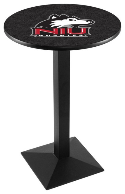 Holland L217 University of Northern Illinois 42x28" Pub Table - Black ...