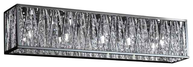 Terra Collection 5 Light Vanity Light in Chrome Finish - Contemporary ...