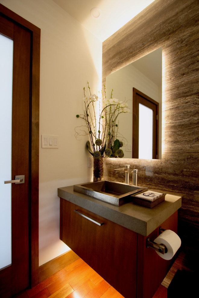 Powder Room Vanity - Contemporary - Powder Room - Vancouver - by Living ...