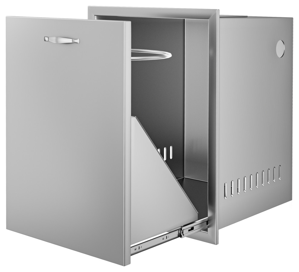 Outdoor Kitchen Propane Tank Drawer Stainless Steel Pull Out Trash ...