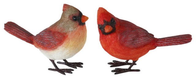 Cardinal, 4-Piece Set, 4"H Resin - Holiday Accents And Figurines - by ...