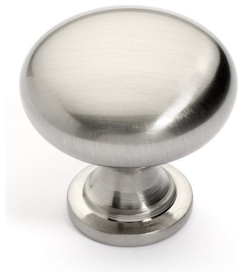 Classic Cabinet Knob Satin Nickel - Transitional - Cabinet And Drawer Knobs - by Door Corner | Houzz
