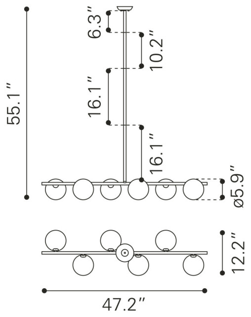 Keyoz Ceiling Lamp Black - Modern - Lighting Hardware And Accessories ...