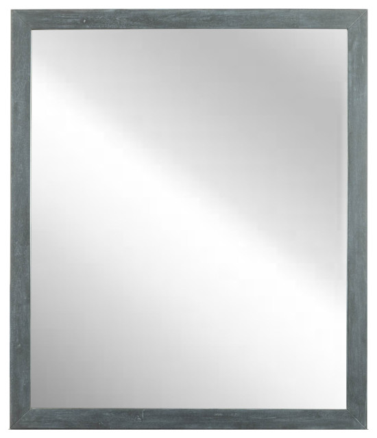Modrest Manchester- Contemporary Dark Gray Mirror - Transitional - Wall ...