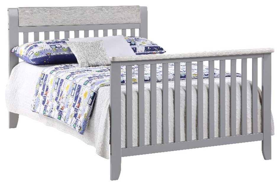Suite Bebe Hayes Traditional Wood Full Bed Conversion Kit in Gray ...