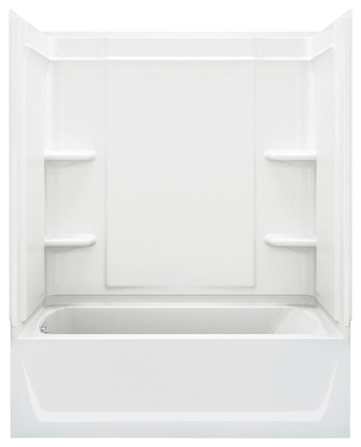 Sterling Ensemble 77"x60"x31.25" Vikrell Tub/Shower, 60.25"x31.25"x77 ...