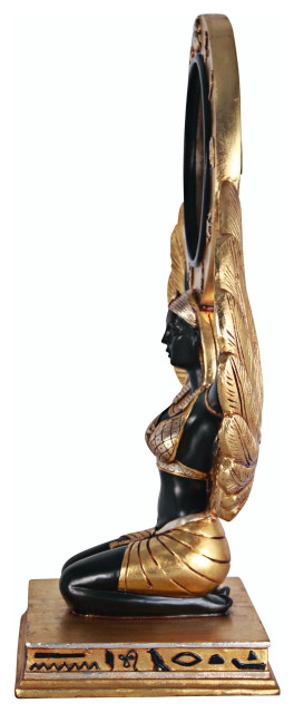 Egyptian Goddess Isis Grand-Scale Clock Statue - Traditional - Desk And ...