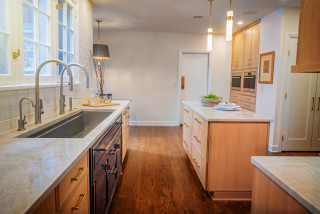 Light wood Bright Kitchen - Transitional - Kitchen - Cleveland - by ...