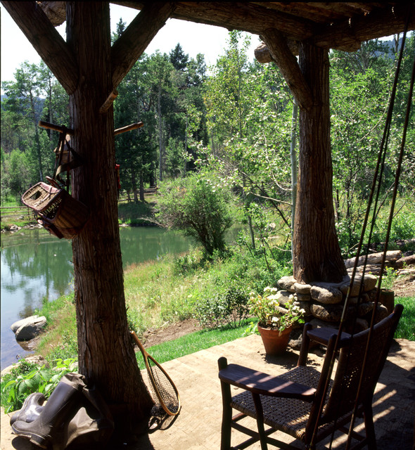 Double D Ranch - FIshing Cabin - Rustic - Porch - other metro - by ...