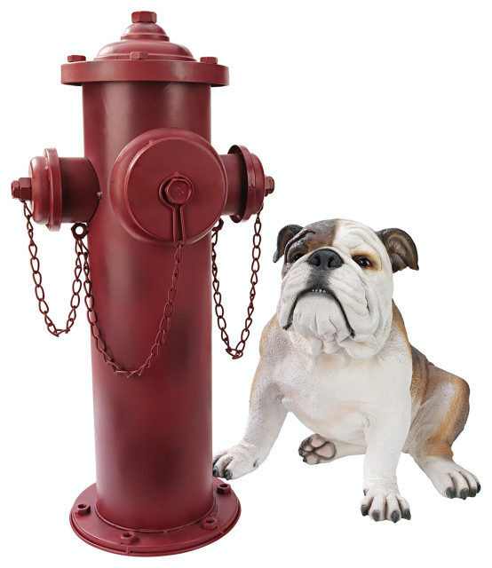 Large Metal Replica Fire Hydrant - Industrial - Garden Statues And Yard ...