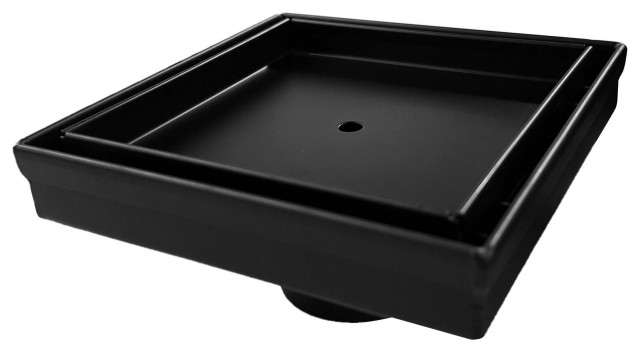 SereneDrains Square Shower Drain 304 Stainless Steel Tile Insert 5 Inch ...