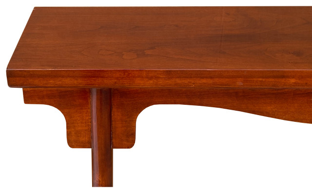 Chinese Brown Wood Plank Plain Ming Style Altar Console Table Hcs7450 ...