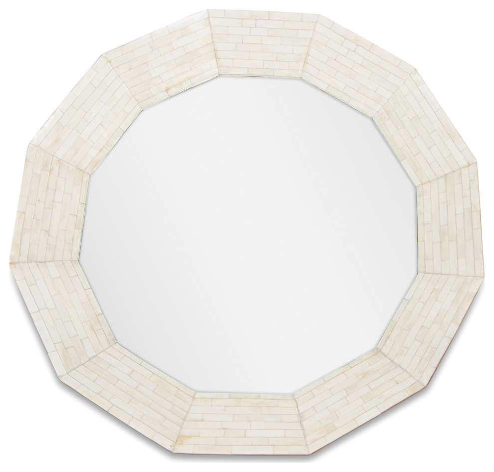 Ares Bone Mirror - Transitional - Wall Mirrors - by Regina Andrew | Houzz