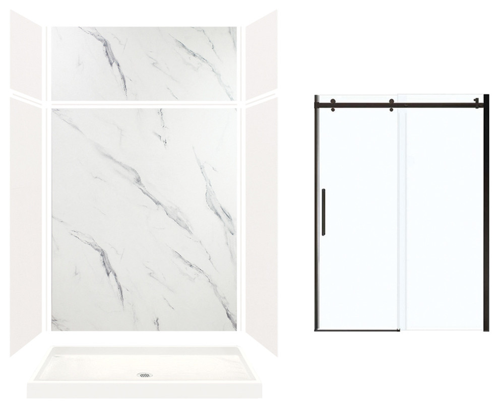 Transolid Expressions Alcove Shower Kit and Door - Contemporary ...