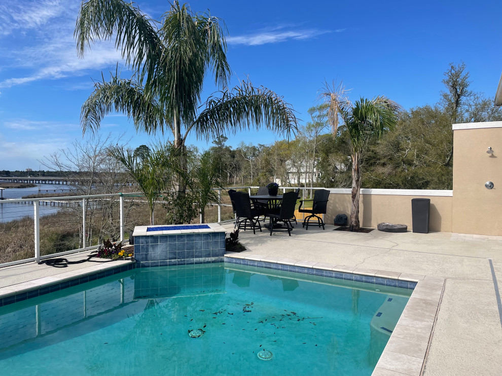 Salt water pool landscape ideas