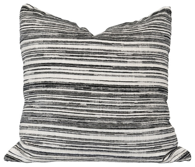 Pepper Pillow Abstract Stripes With Down Feather Insert - Contemporary ...