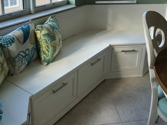 Wrap Around Banquette Seating with Storage and Style! - Dining Room ...