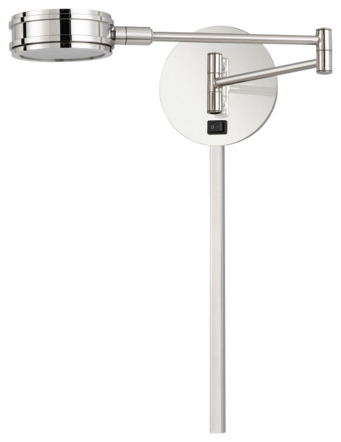 LED Swing Arm Wall Lamp, Chrome - Modern - Swing Arm Wall Lamps - by ...