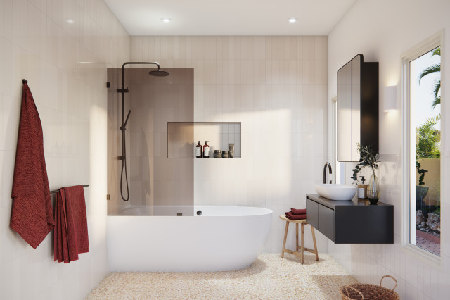 Bathtub Single Fixed Panels - Contemporary - Shower Doors - by Glass ...