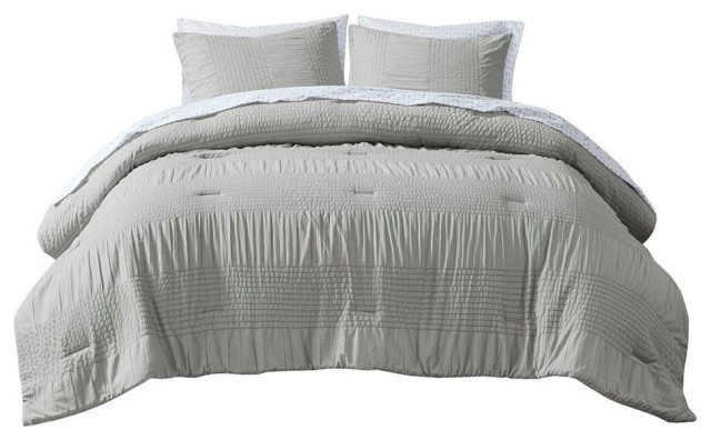 100% Polyester 7 Piece Comforter Set - Cal King - Transitional ...