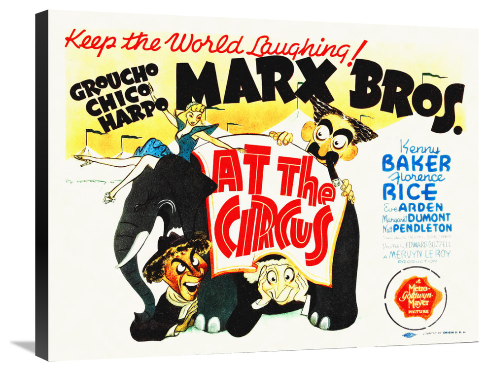 "Marx Brothers - At the Circus 02" Canvas by Hollywood Photo Archive ...