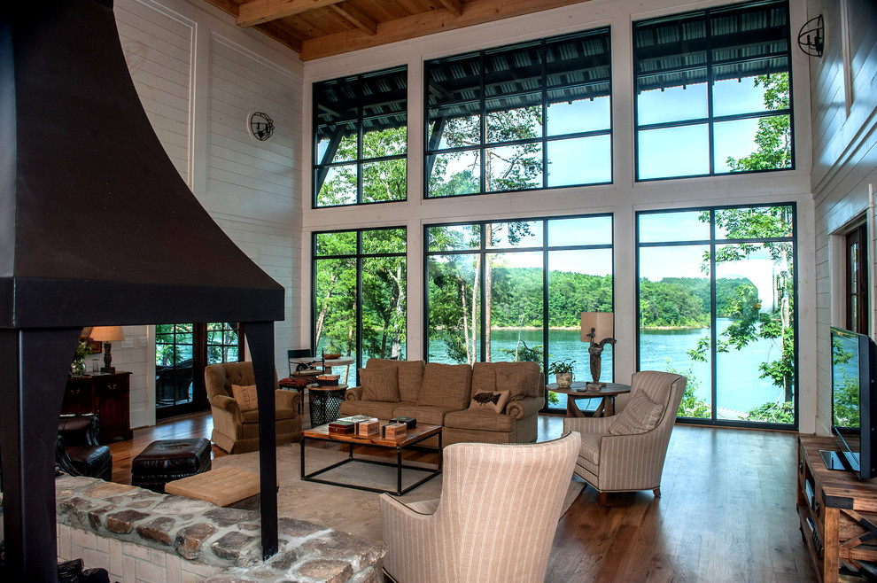 Modern Rustic Lake House - Birmingham - by Christopher Architecture ...