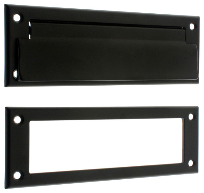 Genuine Solid Brass Letter Mail Plate & Open Back Plate - Transitional ...