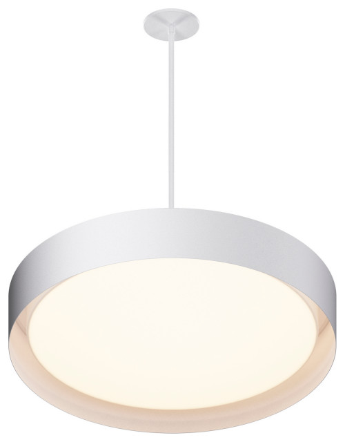 Echo LED Pendant, White - Modern - Pendant Lighting - by Lampclick | Houzz