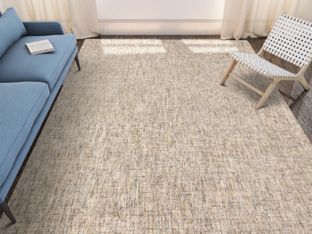 Mateo ME1 Hand Spun Wool Area Rug, 5'x7'6" - Transitional - Area Rugs ...