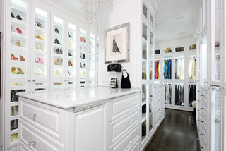 Custom closet - Transitional - Closet - Atlanta - by SpaceMakers of Atlanta