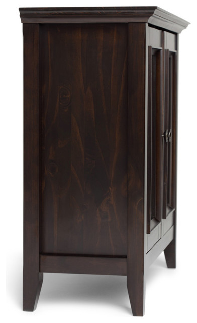 Amherst Solid Wood Low Storage Cabinet - Transitional - Storage ...