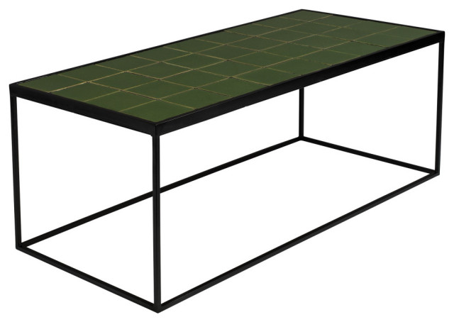 Green Tile Top Coffee Table | Zuiver Glazed - Industrial - Coffee ...