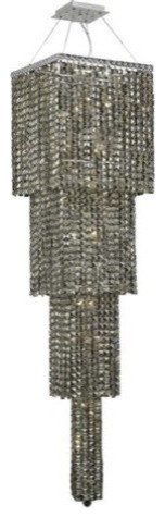 Elegant Maxim Foyer/Hall Light, Chrome Finish With Swarovski Elements ...